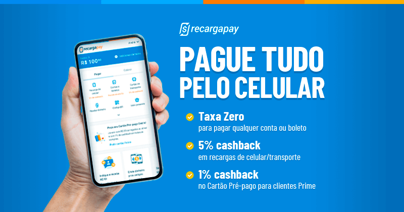 Recarga de celular, Bilhete Único e pagamento de contas | RecargaPay
